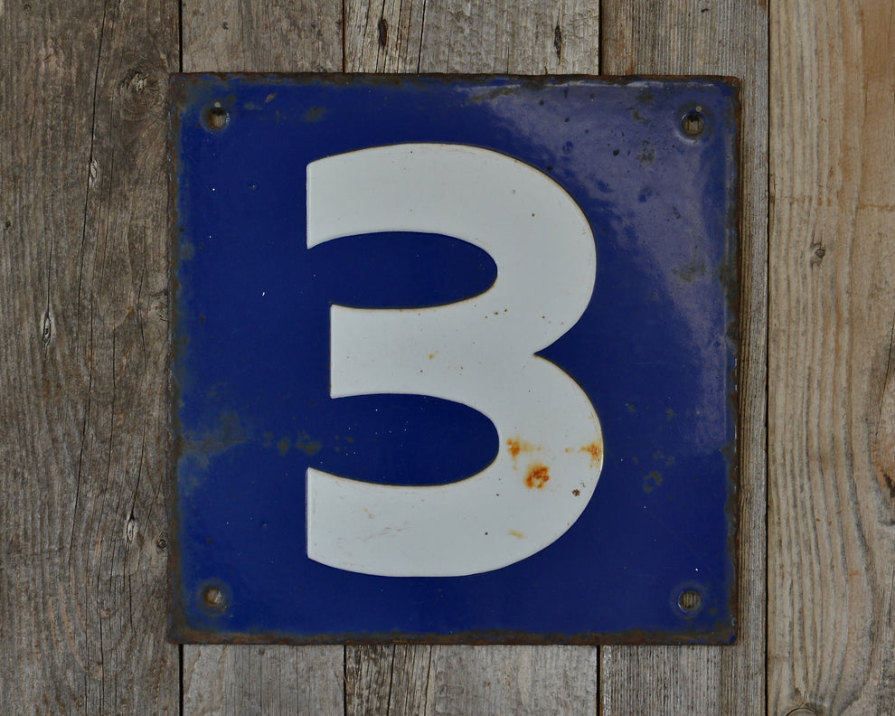Enamel platform number sign, LMS railway. – Fiftyninedegreesnorth
